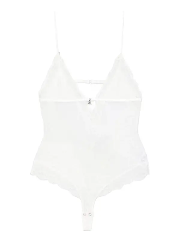 Patrizia Pepe Lace Bodysuit - White