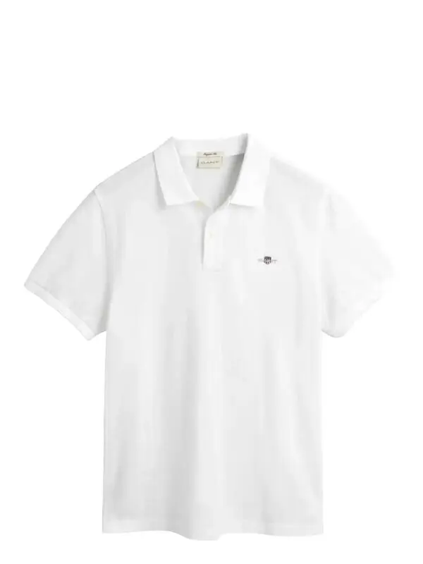 Gant Logo-embroidered Polo Shirt - White