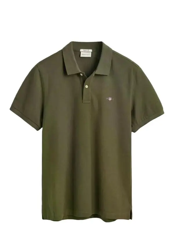 Gant Logo-embroidered Polo Shirt - Green