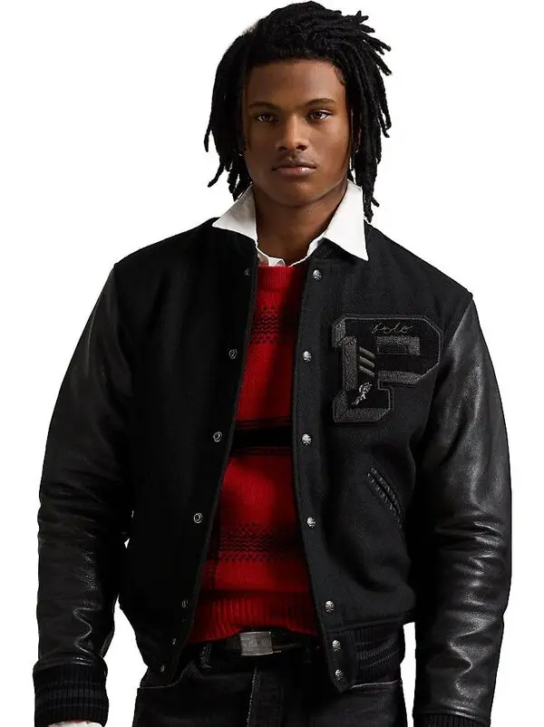 Ralph Lauren Polo Letterman Jacket - Polo Black