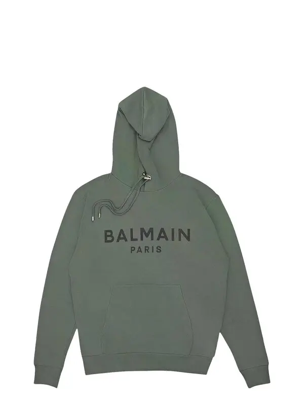 Balmain Printed Hoodie - Green