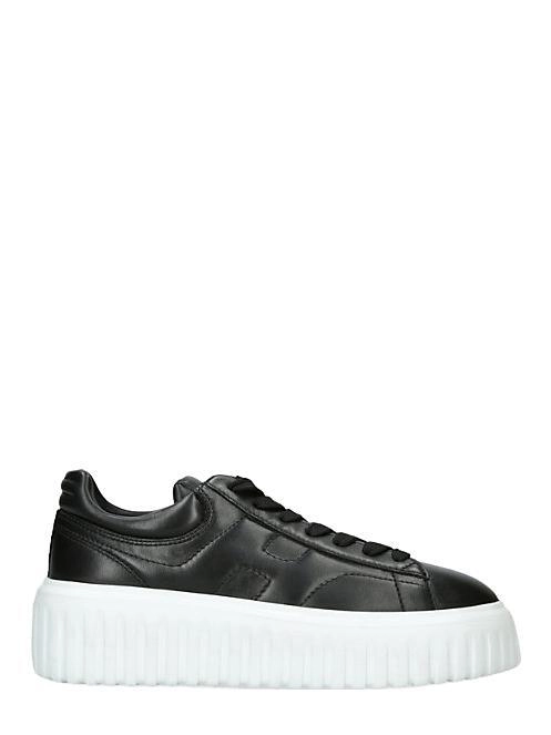 Hogan H-stripes Branded Leather Low-top Trainers - Blk/other