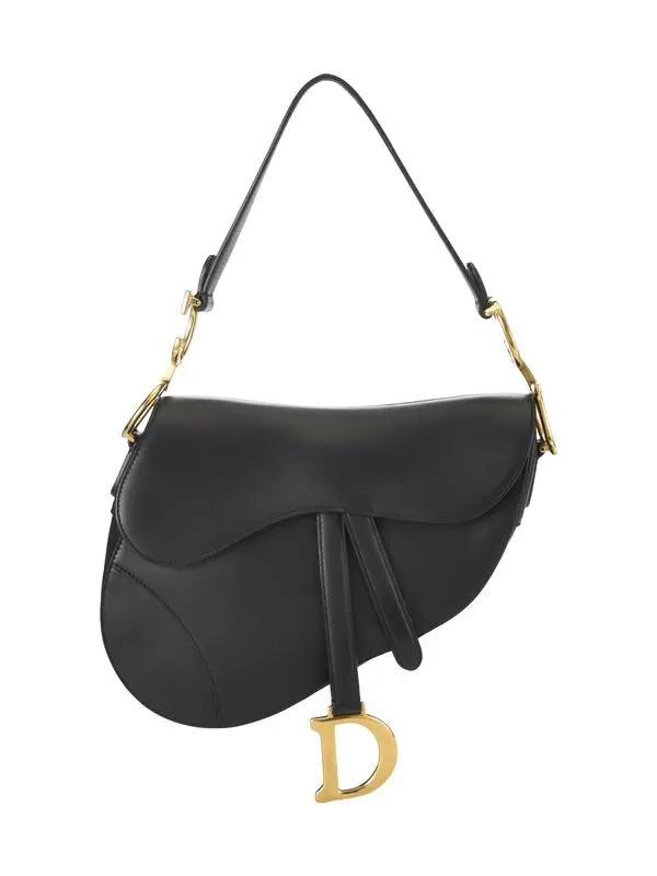 Dior Calfskin Saddle Bag Nm - Black