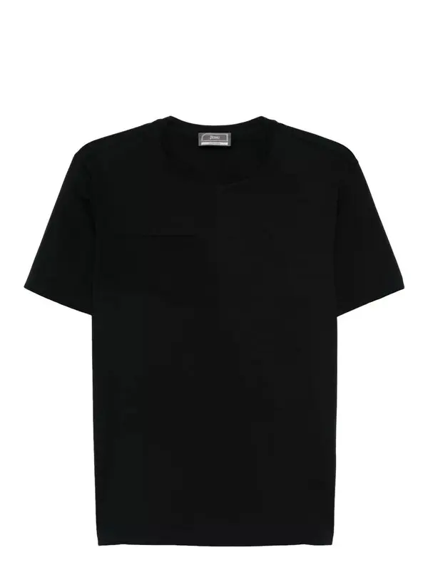 Herno Lightweight-jersey T-shirt - Black
