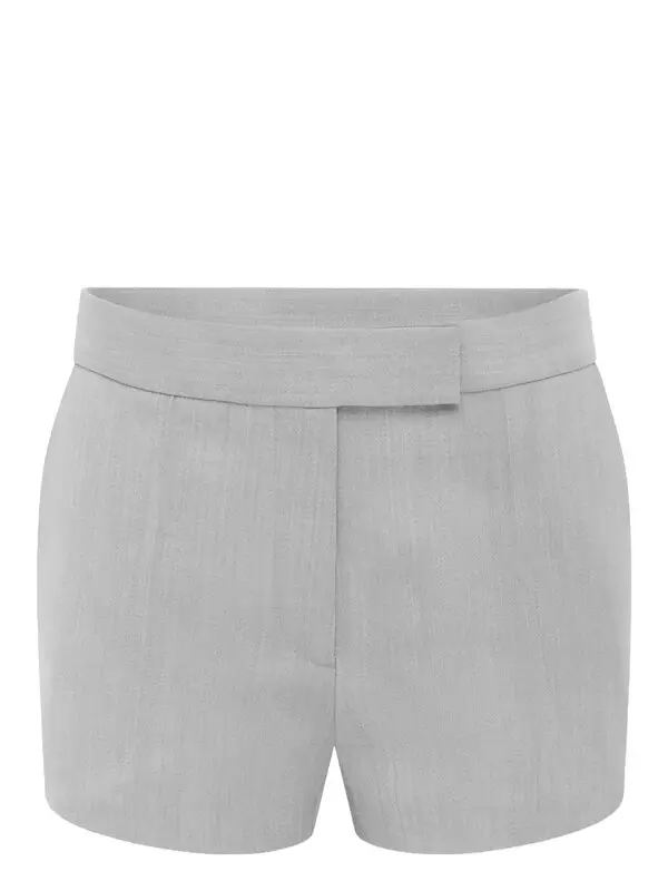Alex Perry Wool Mini Shorts - Grey