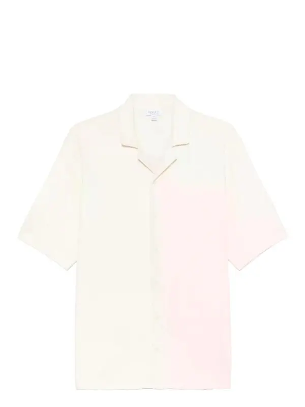 Sunspel Towelling Camp-collar Shirt - Neutrals