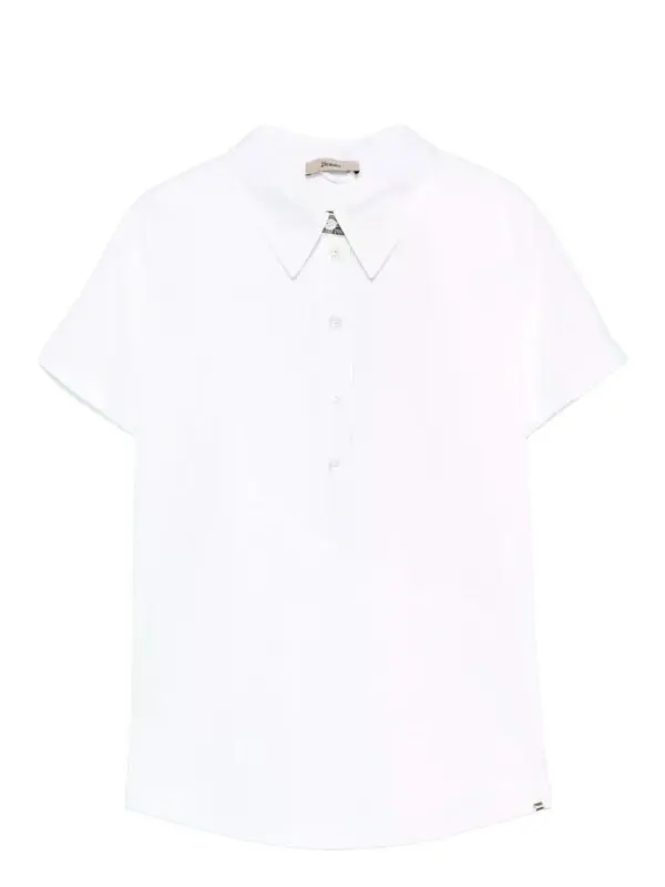 Herno Cotton Polo Top - White