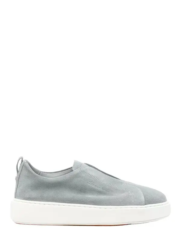 Santoni Suede Sneakers - Blue