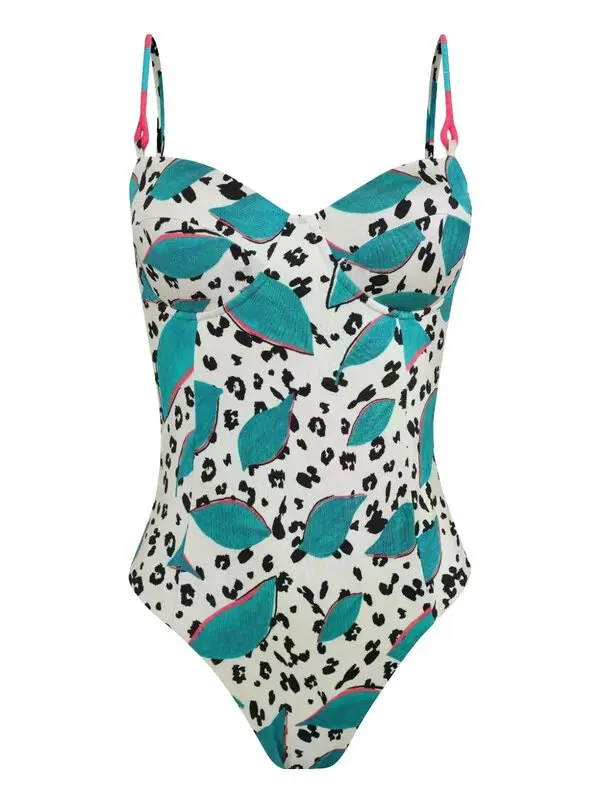 BRIGITTE Name' One-piece Swimsuit - White