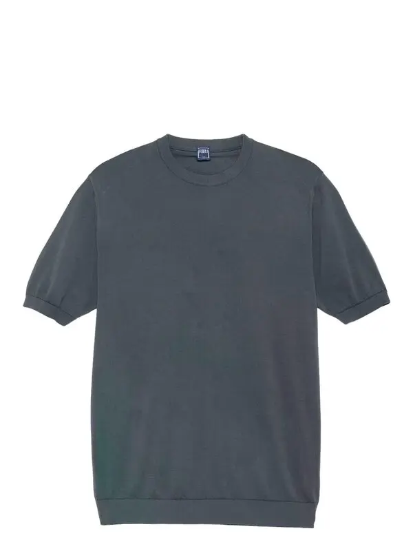 Fedeli Fine-knit T-shirt - Blue