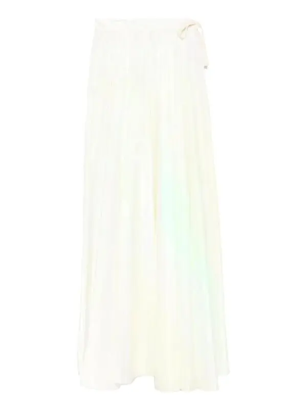 MAISON MARGIELA Taffeta Maxi Skirt - White
