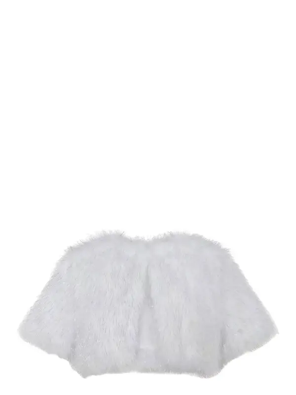 UNREAL FUR Cropped Jacket - White