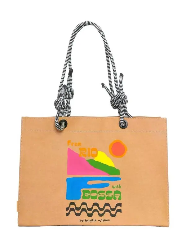 BRIGITTE Rio Beach Bag - Neutrals