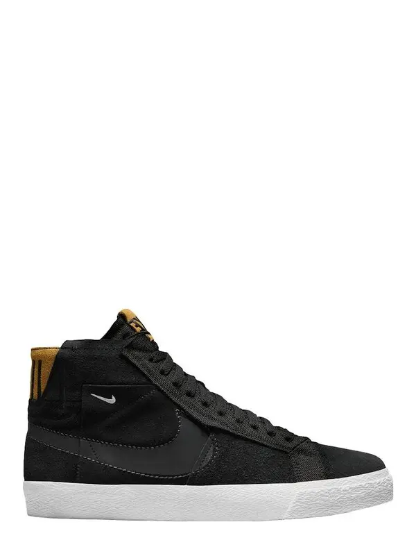 Nike Sb Zoom Blazer Mid Premium Patchwork - Black/white