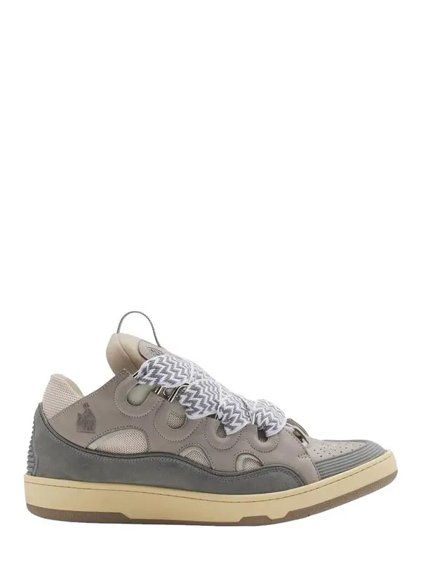 LANVIN Curb Low-top Sneakers - Grey/ivory