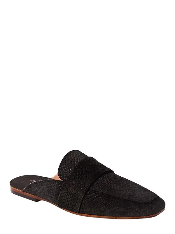 Free People At Ease Embossed Loafers - Balck
