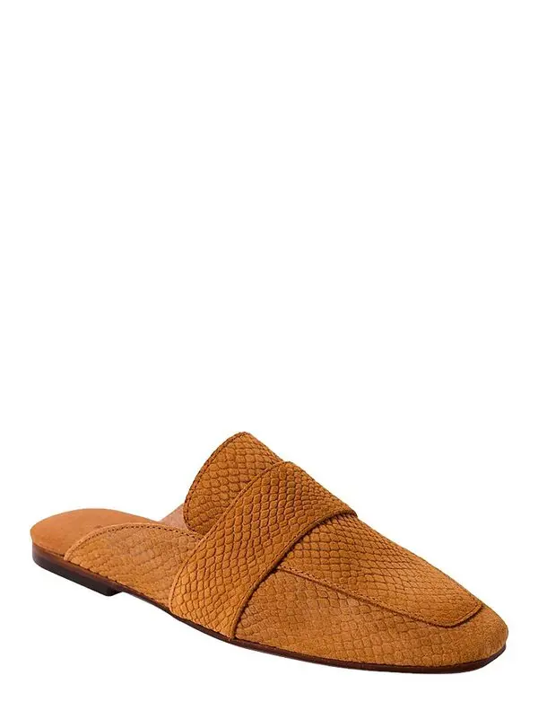 Free People At Ease Embossed Loafers - Tan Suede