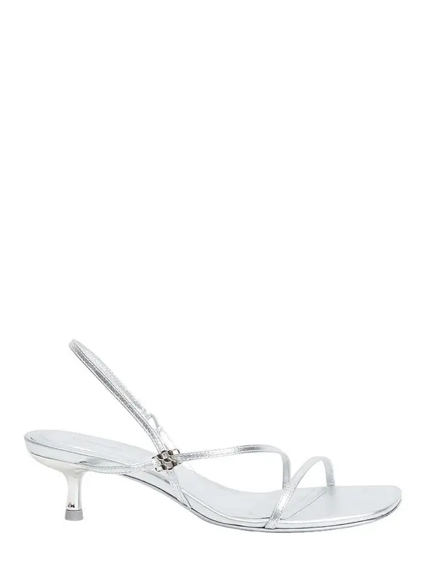 Simkhai Cedonia Logo Sandals - Silver
