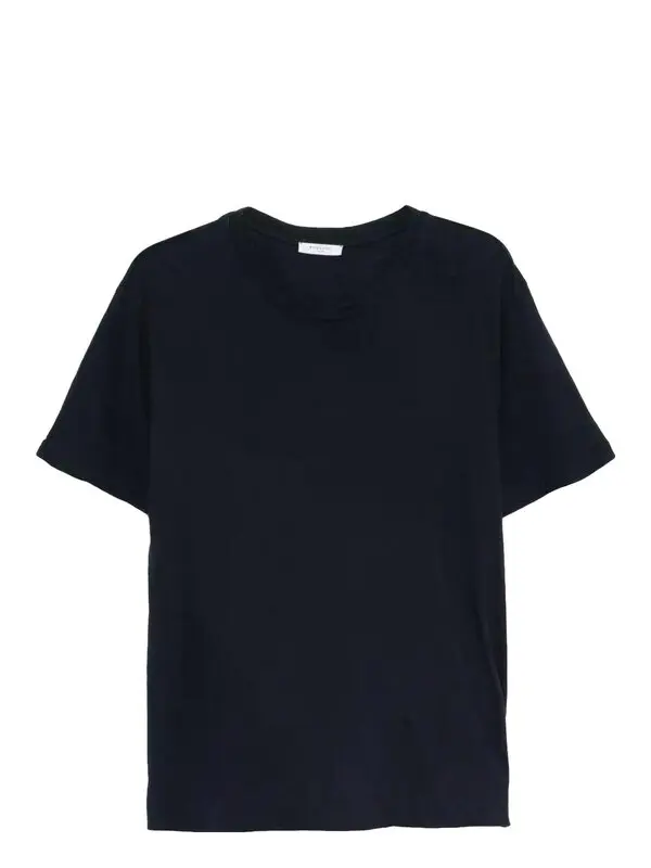 Boglioli Slub-texture T-shirt - Blue