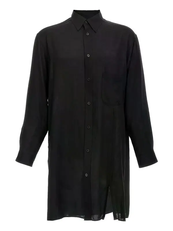 Yohji Yamamoto Drop-shoulder Shirt - Black