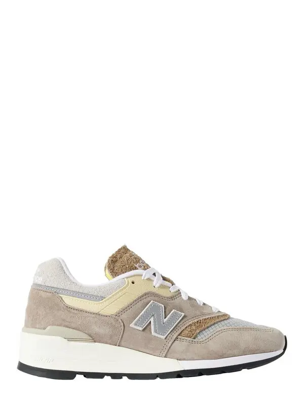 NEW BALANCE 997 Leather And Mesh-trimmed Sneakers - Neutrals