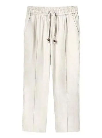 TOMBOLO Easy-going Pants - Sand Linen