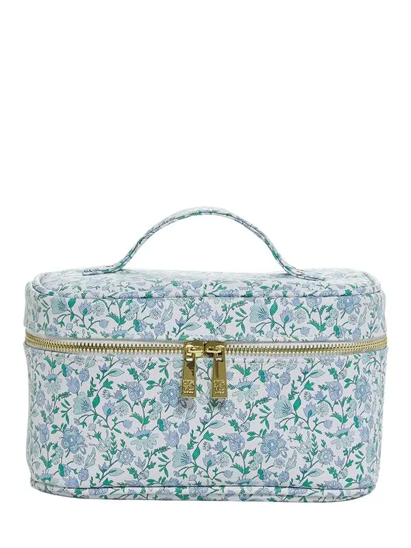 TRVL DESIGN Hamptons Floral Train Case - Blue