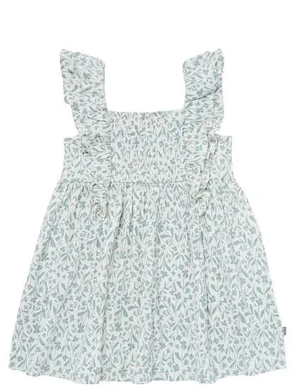 MODERN MOMENTS™ BY GERBER Smocked Ruffle Dress - Ivory Daffodil