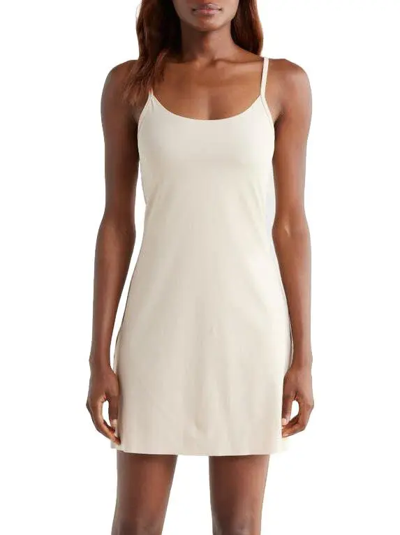 Nordstrom Invisible Edge Full Slip - Beige Smoke