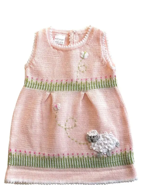 MELANGE COLLECTION Lamb Dress - Pink
