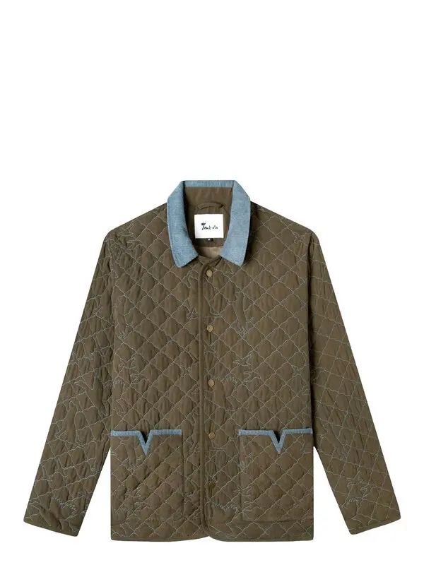 TOMBOLO Quack Quilt Jacket - Olive Green