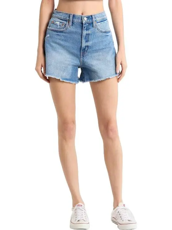 DAZE The Knockout High-waisted Denim Shorts - Alter Ego