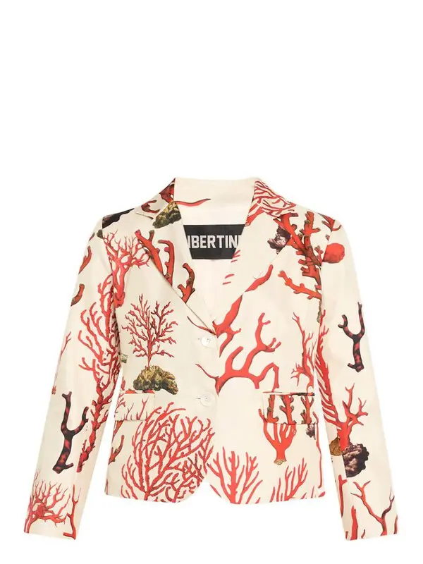 Libertine Venetian Coral Printed Jacket - Whtpat