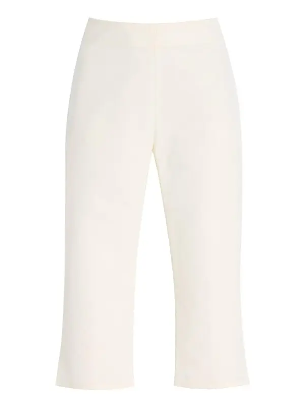 ALFIE Cotton Capri Pants - White