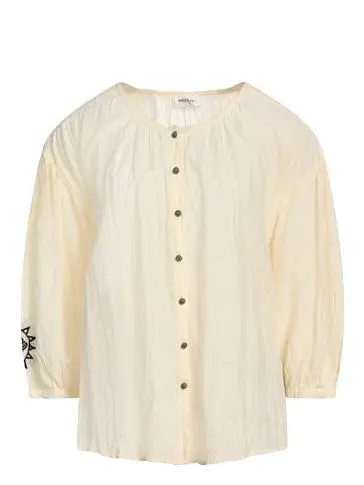 OTTOD'AME Woven Shirt With Appliqués - Yellow