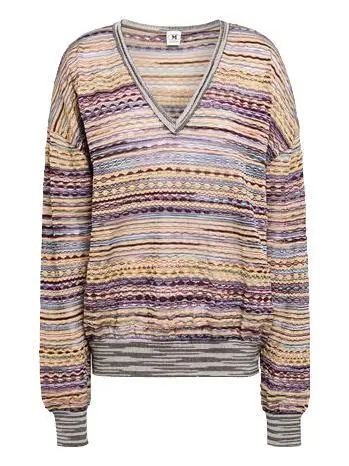 Missoni Intarsia-knit V-neck Sweater - Black