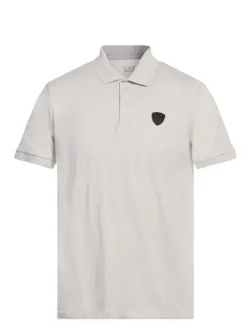 EA7 Polo Shirt Light Size Cotton - Grey