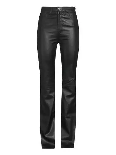 Sprwmn Leather Flared Pants - Black