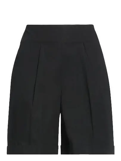 CARACTÈRE Solid Color Shorts - Black