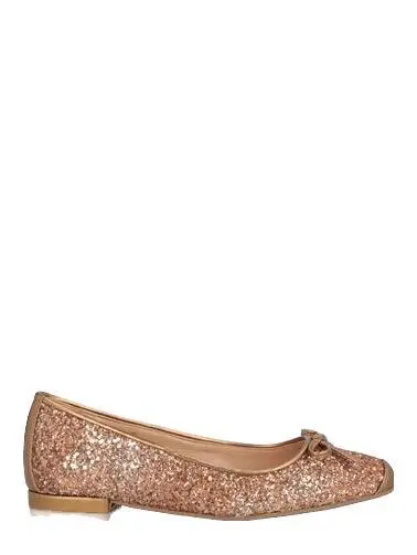 DIVINE FOLLIE Ballet Flats With Appliqués - Yellow