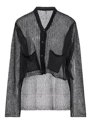 Masnada Crochet-knit Cardigan - Black