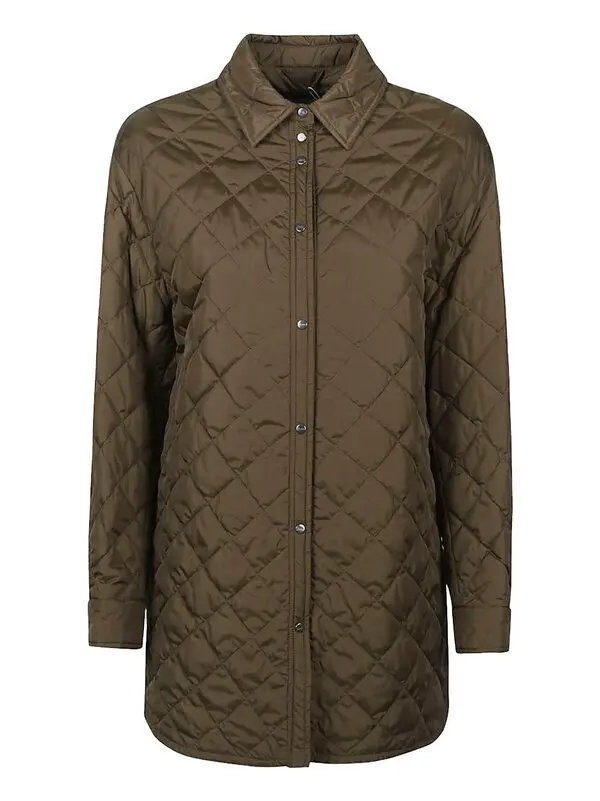 Herno Quilted Shirt Jacket - Green