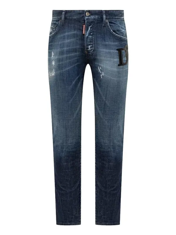 Dsquared2 Dark Wash Slim Fit Jeans - Blue