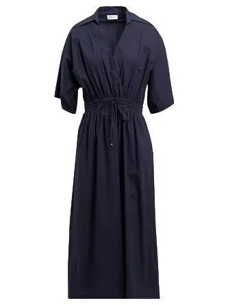 OTTOD'AME Midnight Cotton Midi Dress - Blue