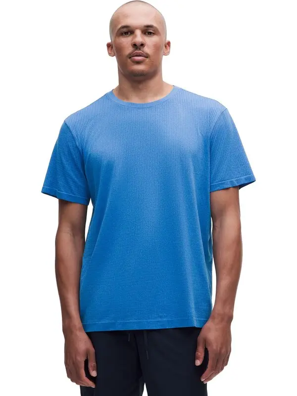 Lululemon Metal Vent Tech Relaxed-fit Short-sleeve Shirt - Beach Ball Blue/ocean Wave