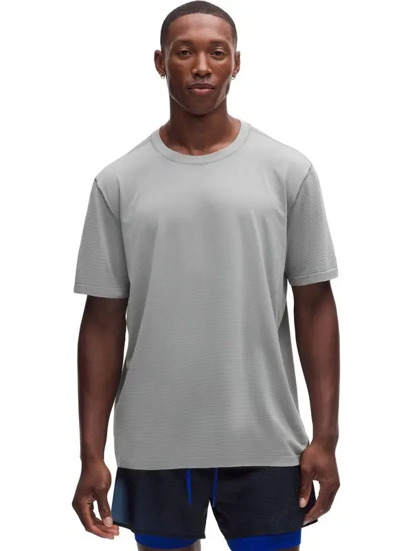 Lululemon Metal Vent Tech Relaxed-fit Short-sleeve Shirt - Feather Grey/feather Grey
