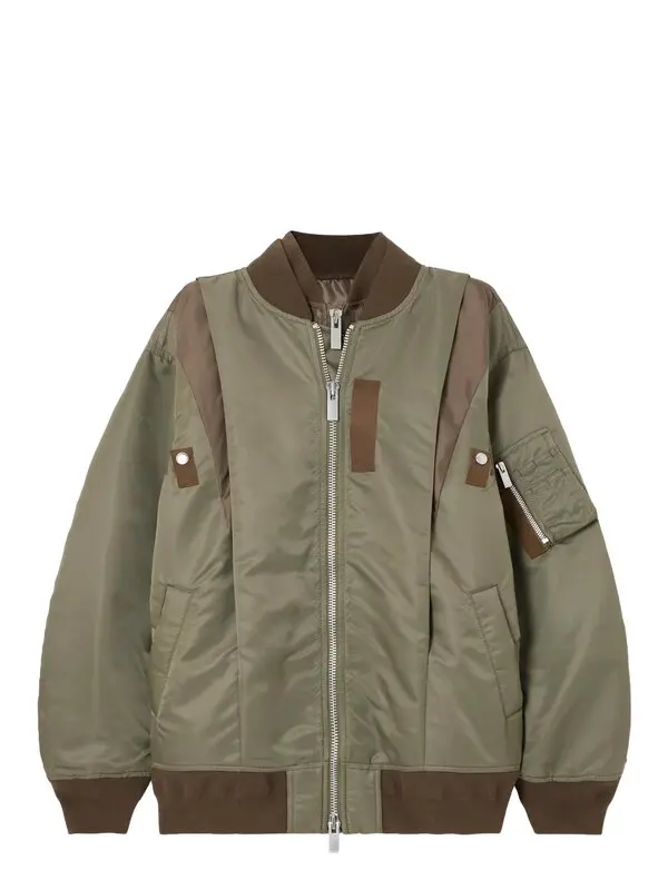 Sacai Shell Bomber Jacket - Green