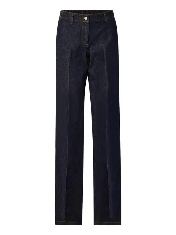 Dries Van Noten Low-rise Slim-leg Jeans - Blue