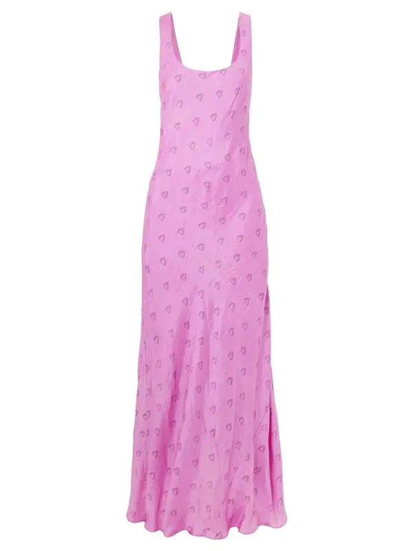 Alix Of Bohemia Adele Printed Midi Dress - Pink