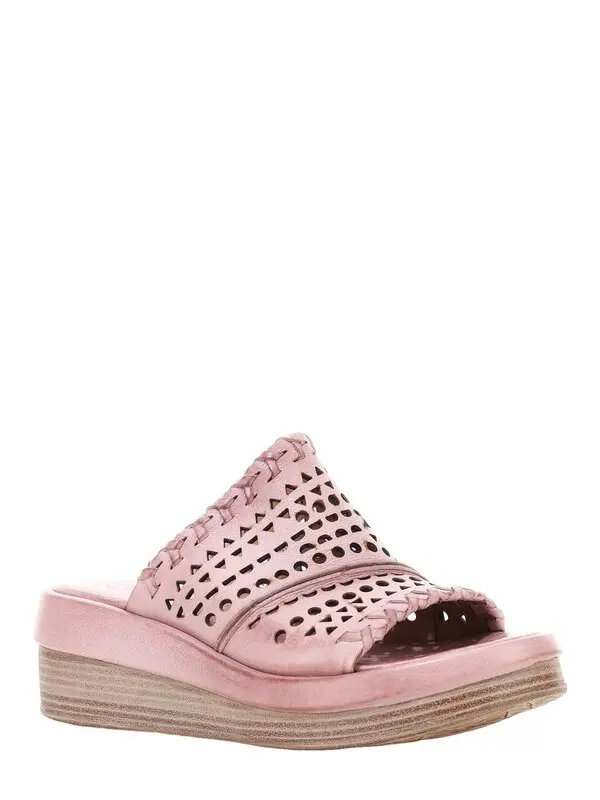 A.S.98 Sturgis Wedge Sandal - Blush